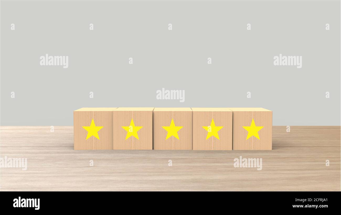 Five star review box hi-res stock photography and images - Alamy