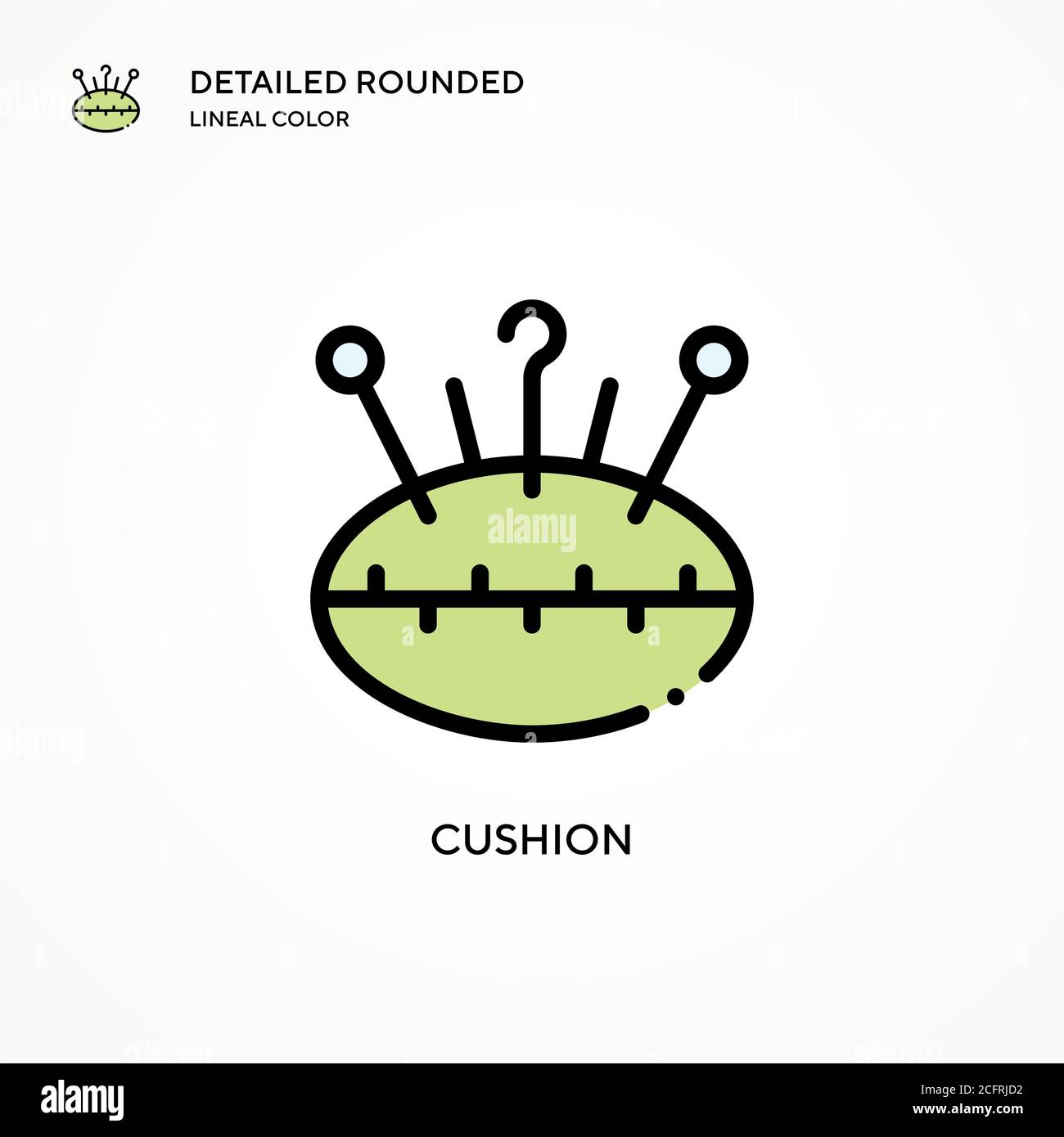 Cushion vector icon. Modern vector illustration concepts. Easy to edit ...