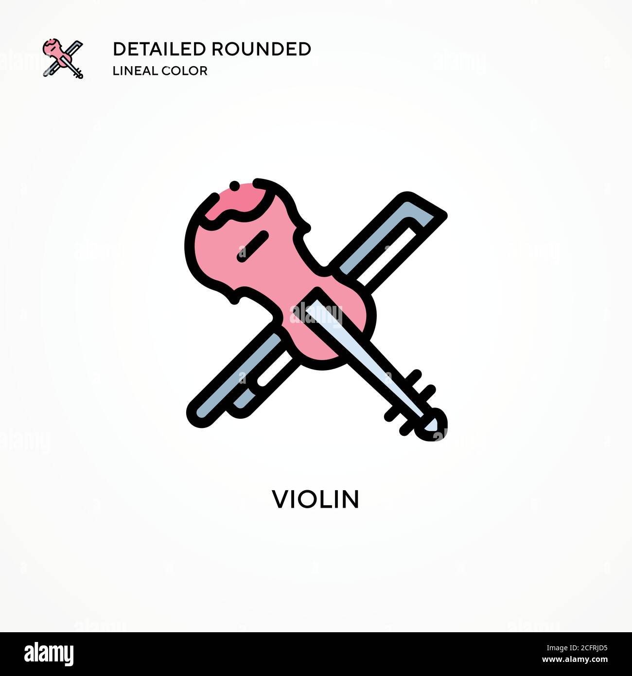 Violin vector icon. Modern vector illustration concepts. Easy to edit ...