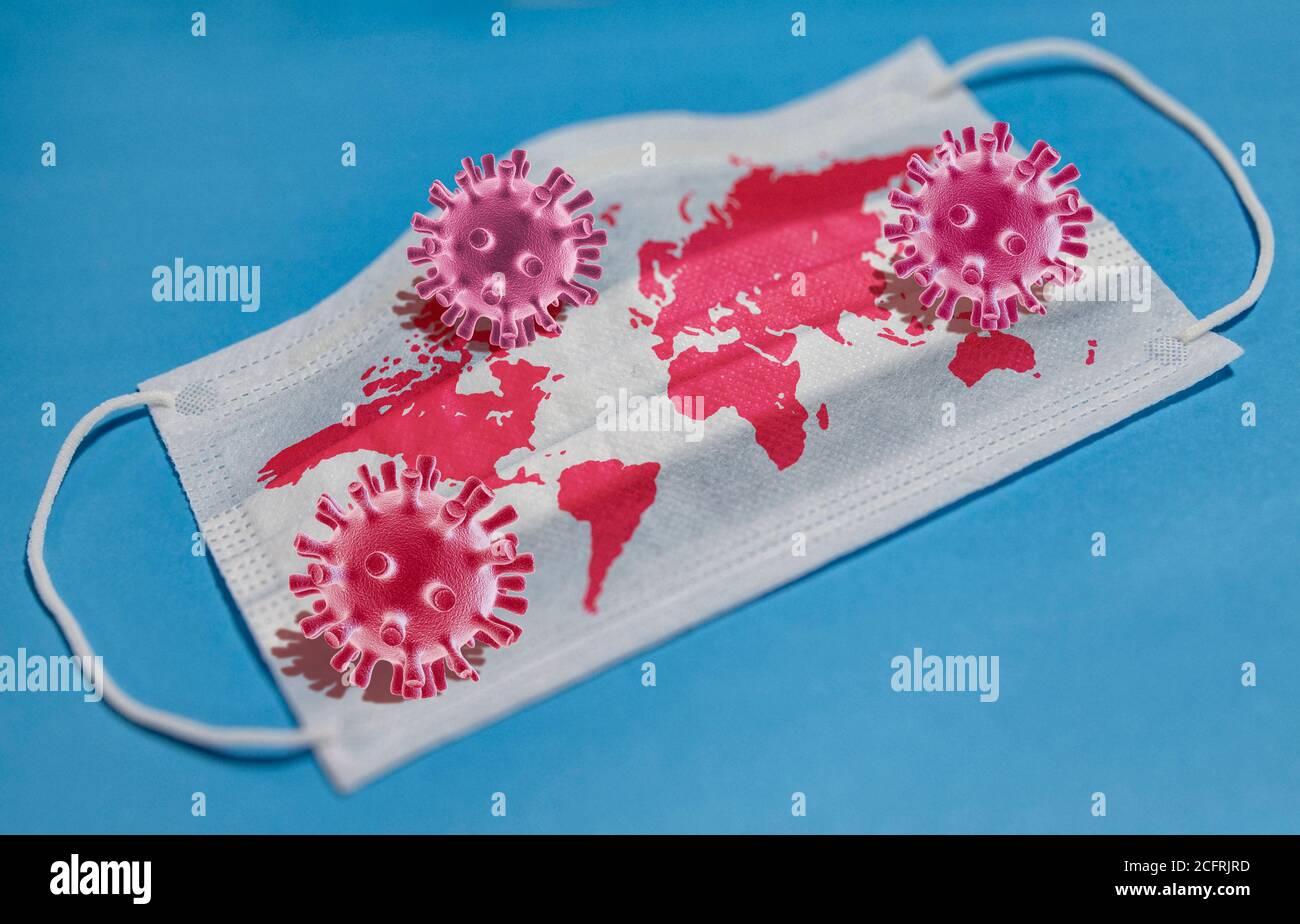 Human face world map hi-res stock photography and images - Alamy