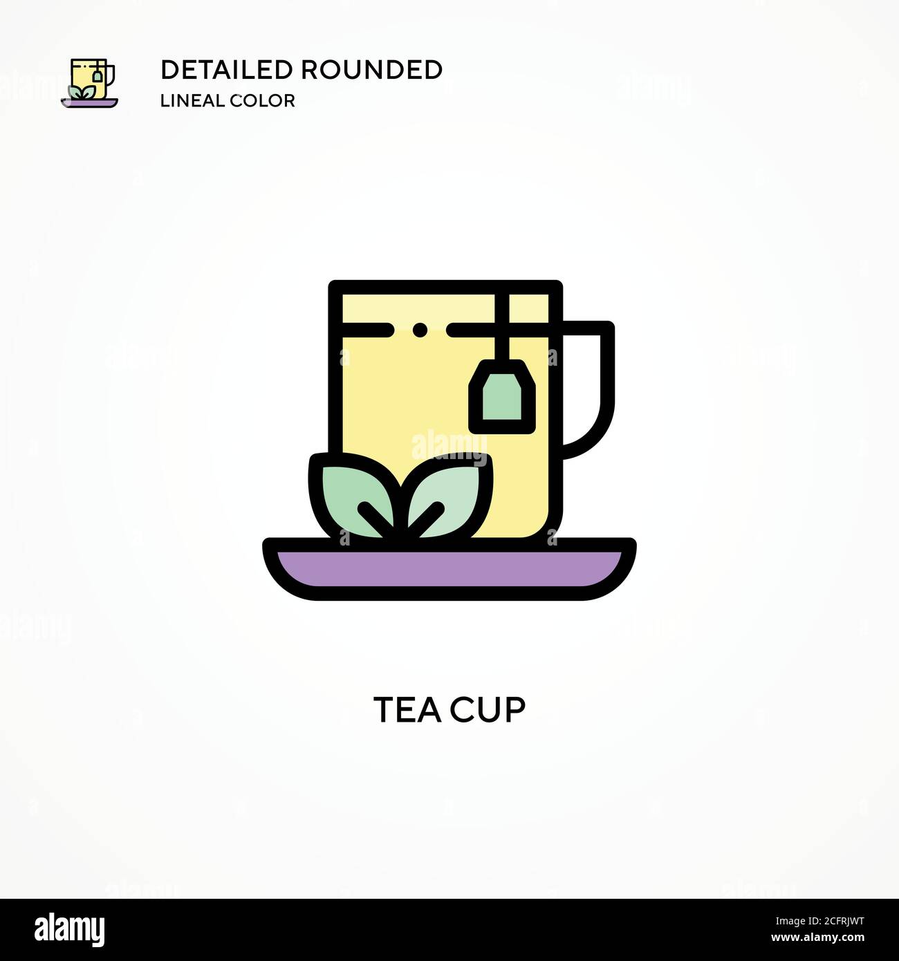 Tea cup vector icon. Modern vector illustration concepts. Easy to edit ...