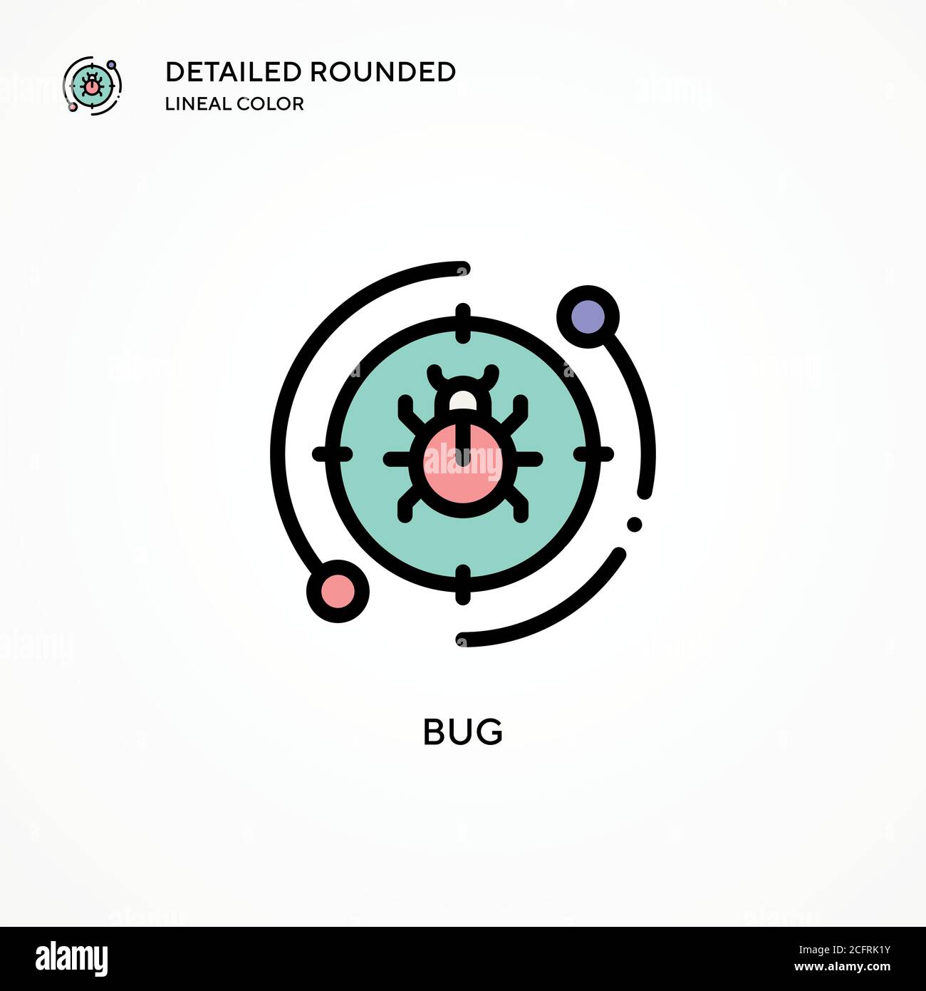 Bug vector icon. Modern vector illustration concepts. Easy to edit and ...