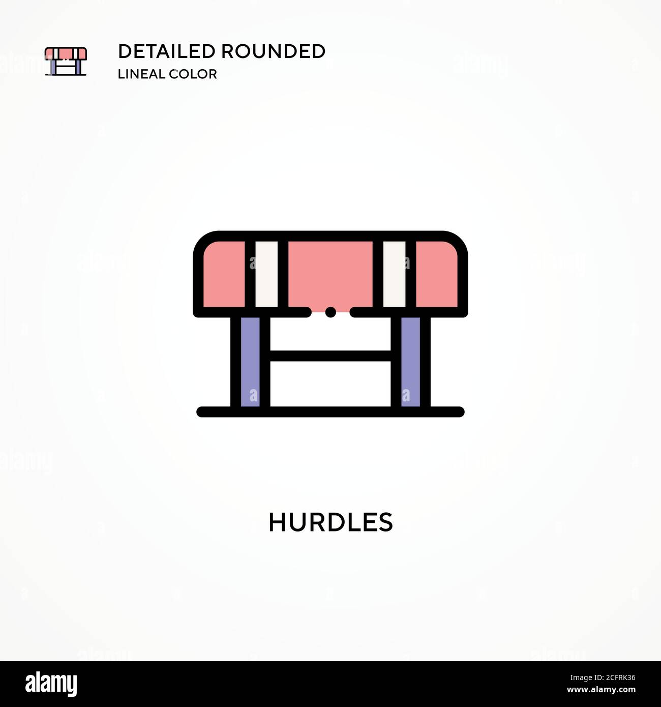 Hurdles vector icon. Modern vector illustration concepts. Easy to edit ...