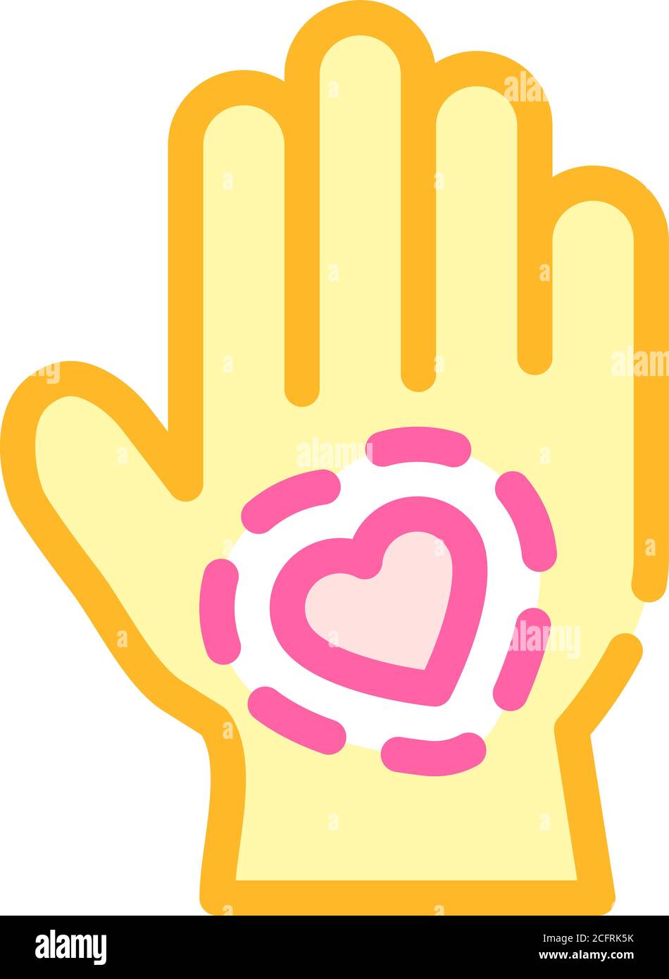 healthy hand skin color icon vector illustration Stock Vector Image ...