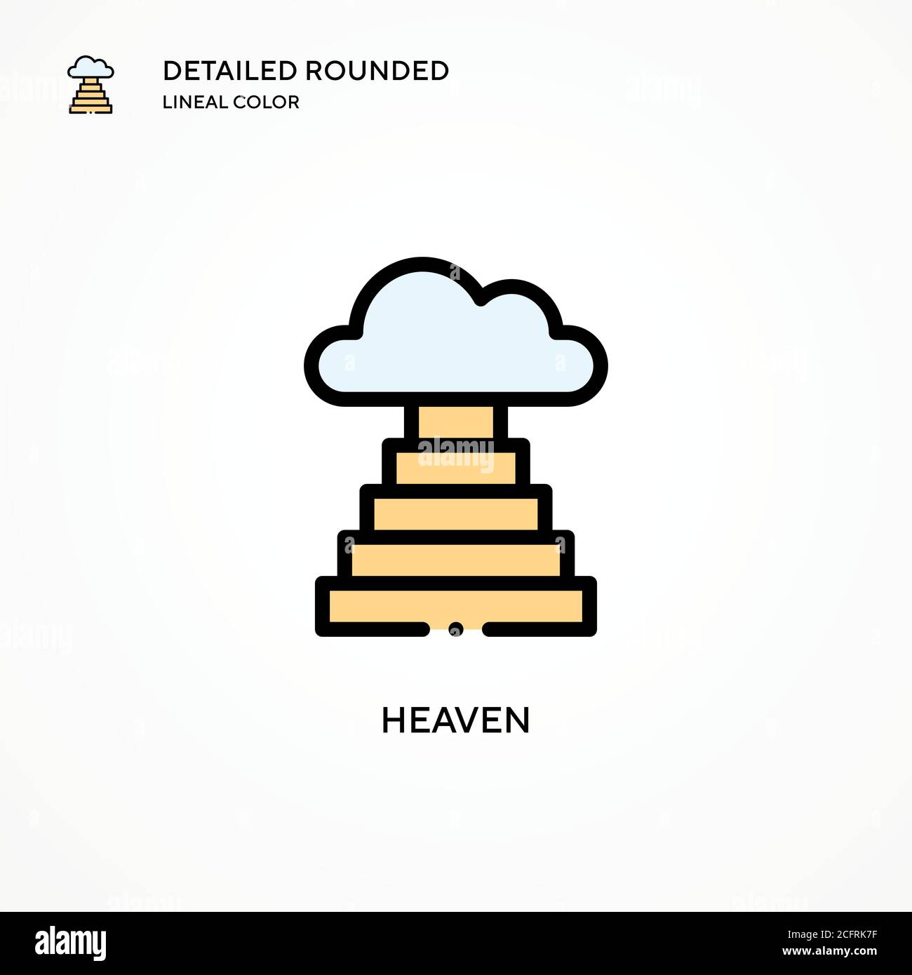 Heaven vector icon. Modern vector illustration concepts. Easy to edit ...