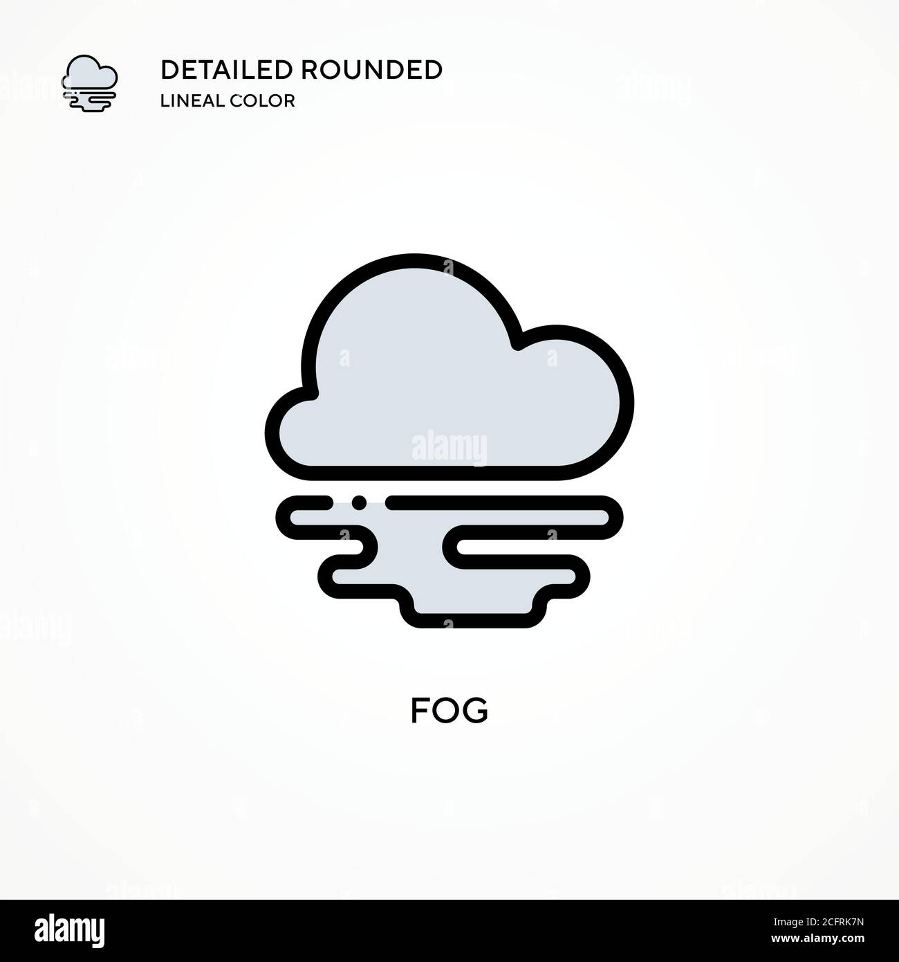 Fog vector icon. Modern vector illustration concepts. Easy to edit and ...