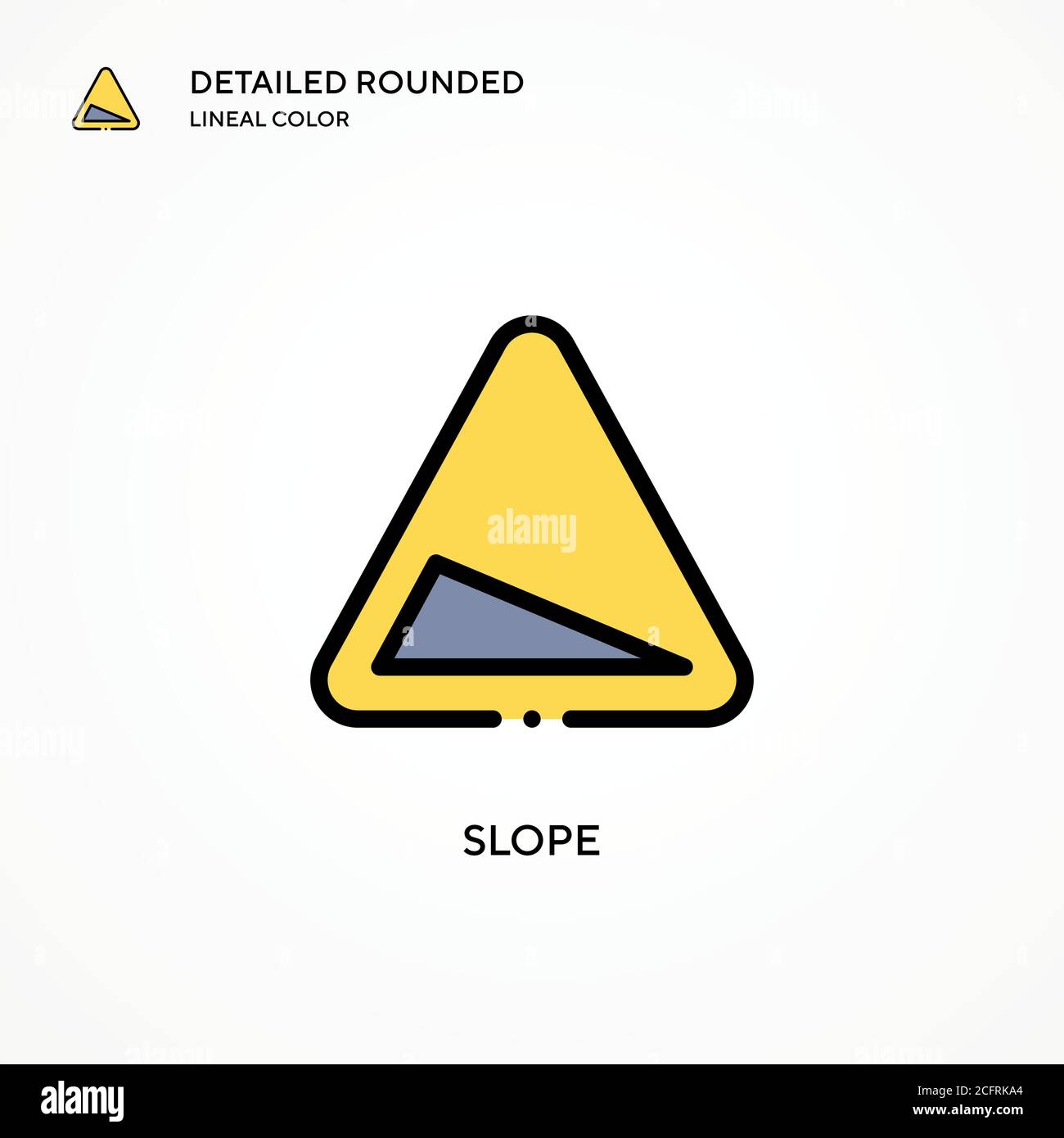 Slope vector icon. Modern vector illustration concepts. Easy to edit ...