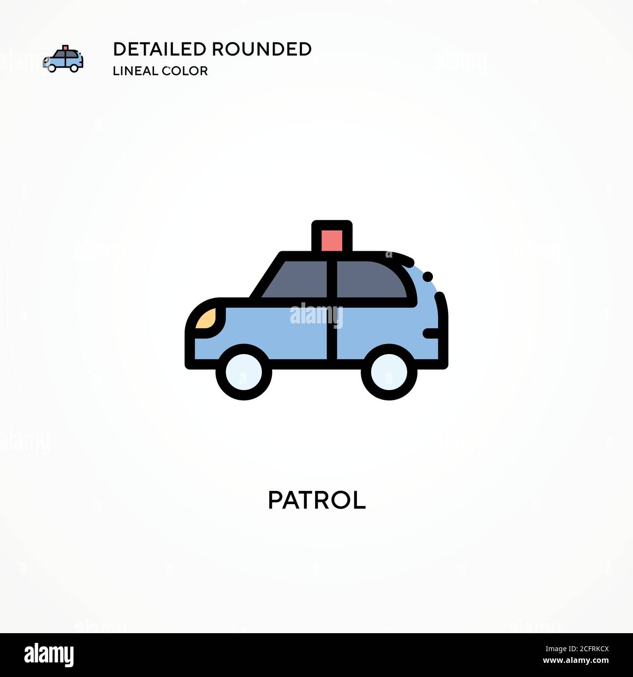 Patrol vector icon. Modern vector illustration concepts. Easy to edit ...