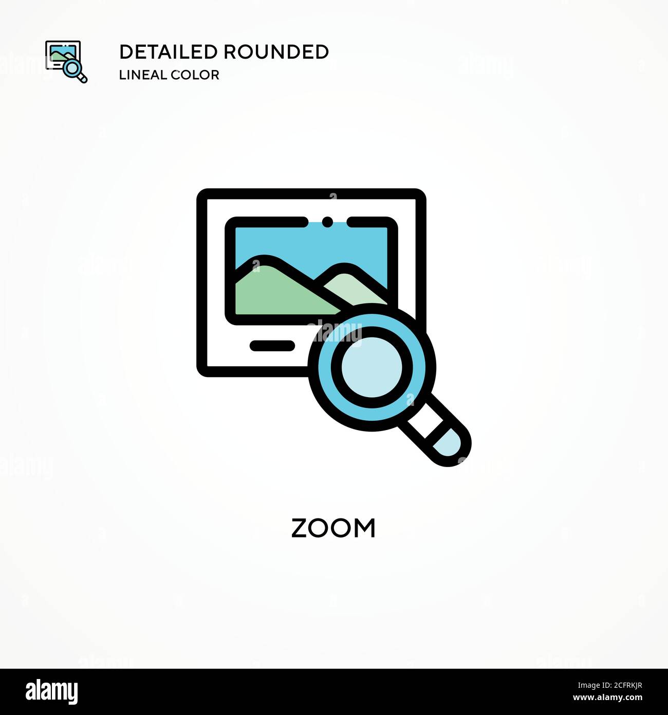 Zoom vector icon. Modern vector illustration concepts. Easy to edit and ...