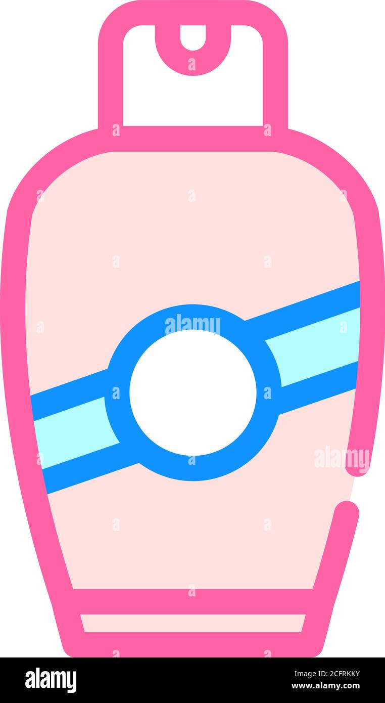 cream bottle color icon vector isolated illustration Stock Vector Image ...