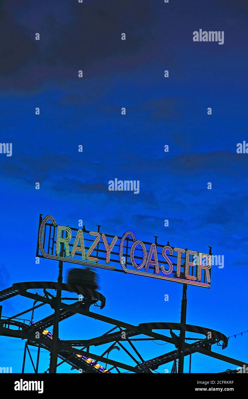 Crazy coaster blackpool hi-res stock photography and images - Alamy