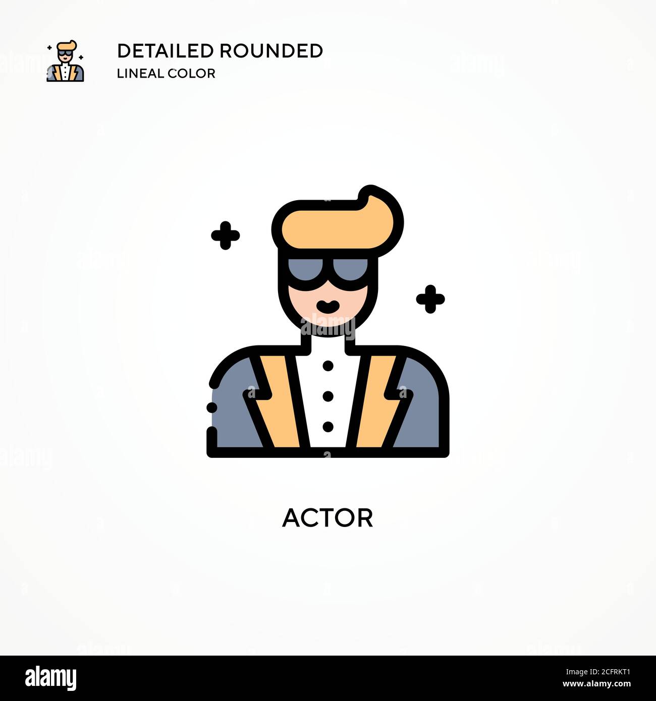 Actor vector icon. Modern vector illustration concepts. Easy to edit ...