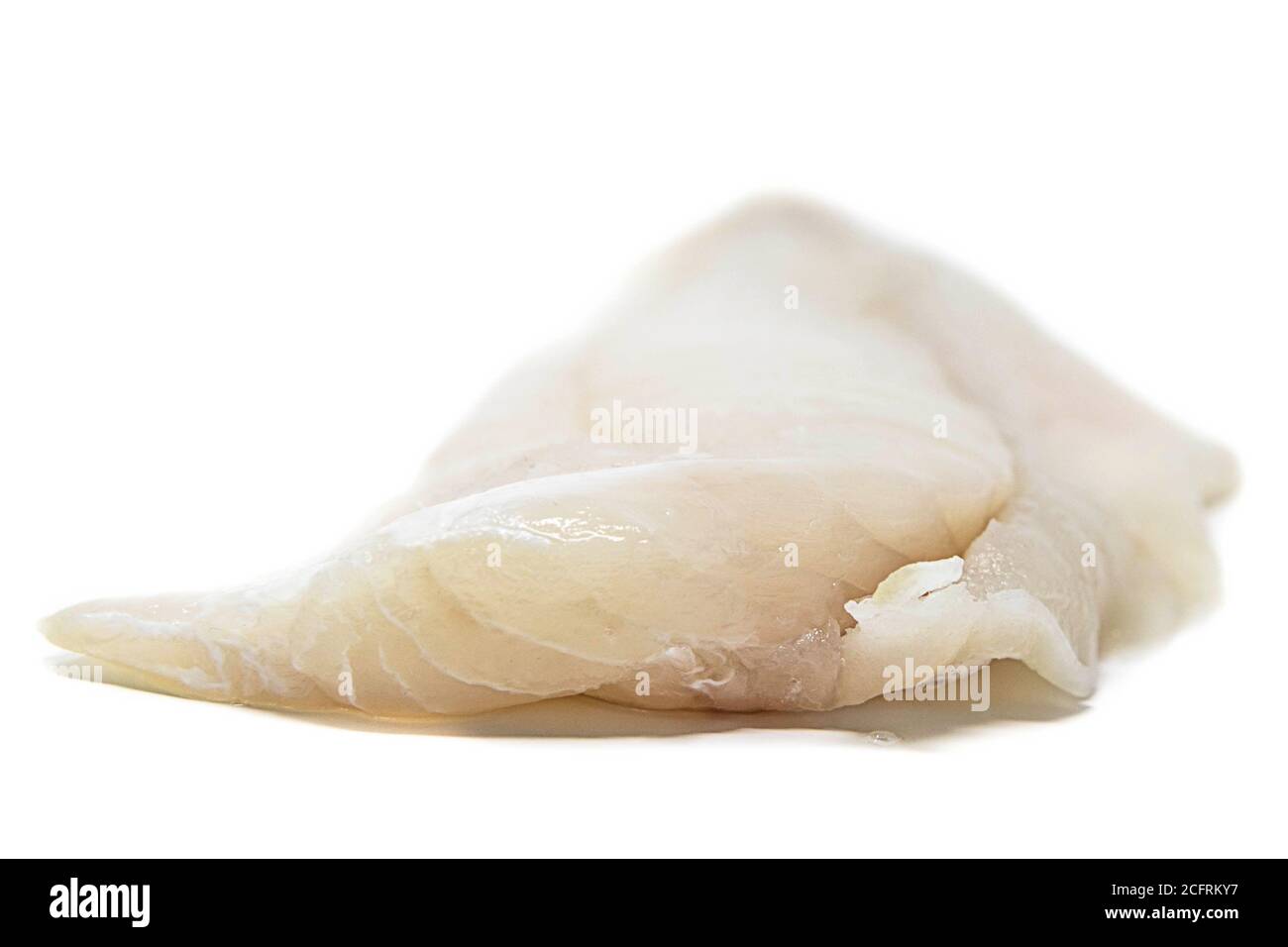 Boneless raw fish fillet isolated on white background Stock Photo - Alamy