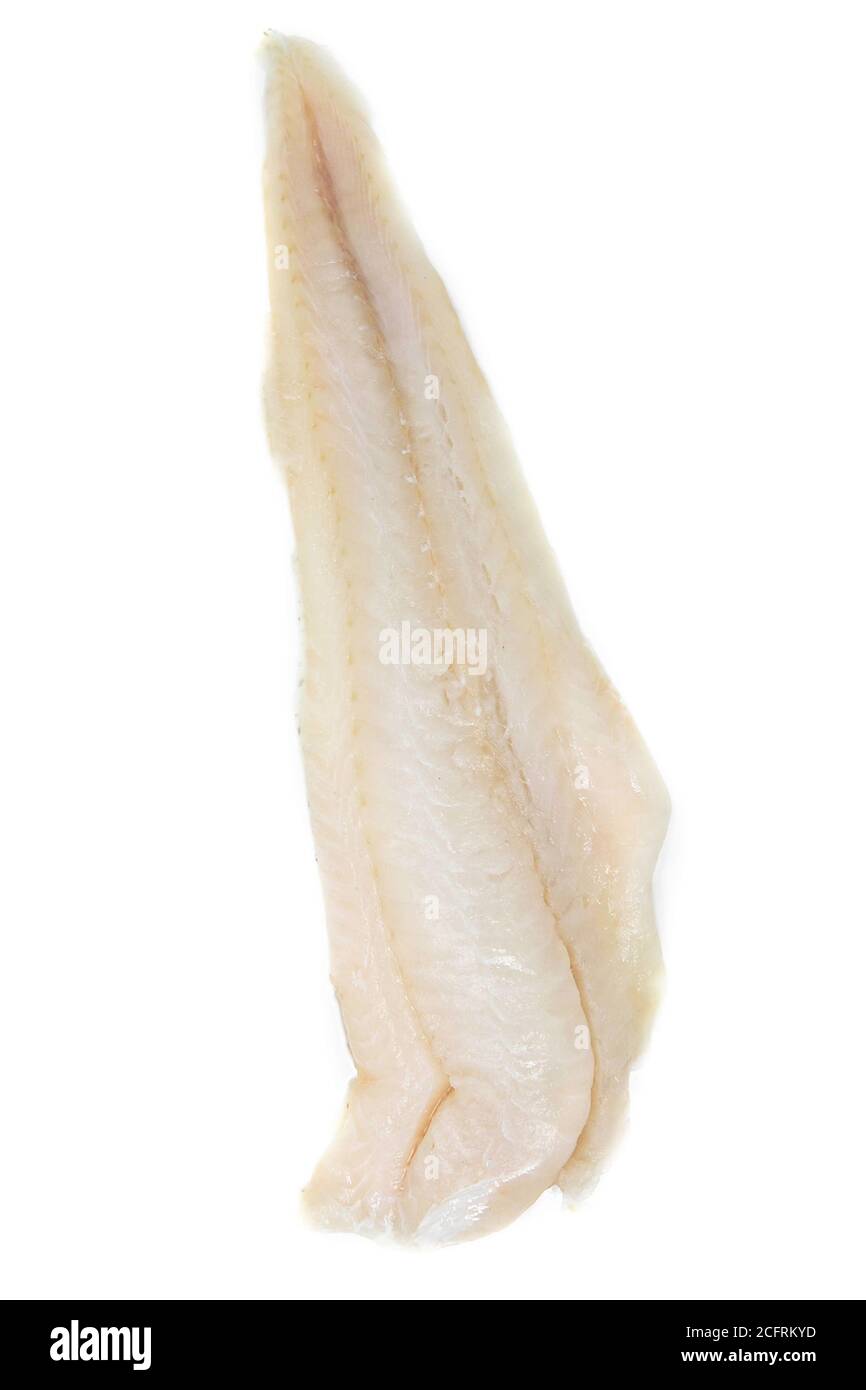 Boneless raw fish fillet isolated on white background Stock Photo - Alamy