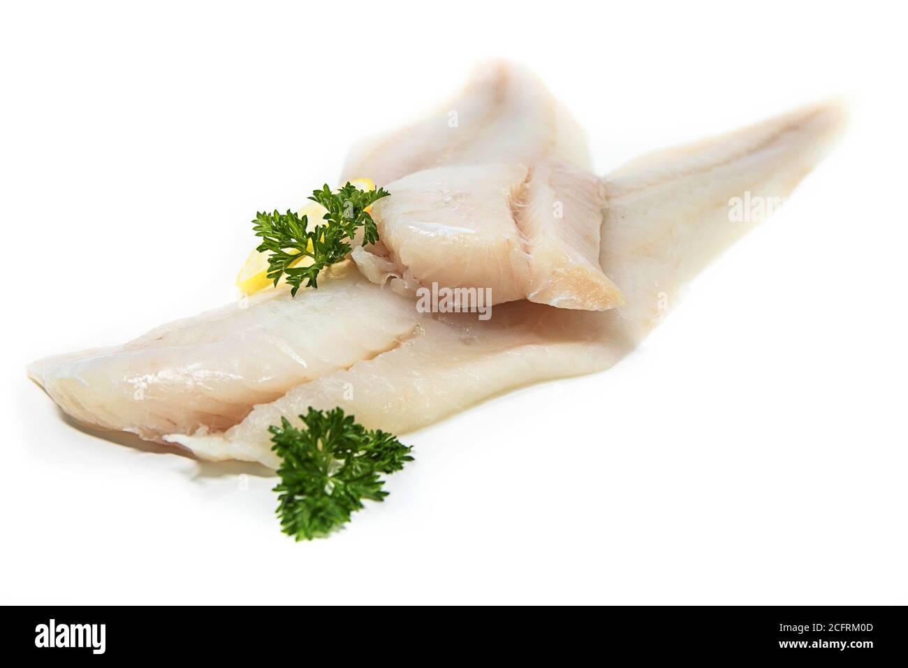 Boneless raw fish fillet isolated on white background Stock Photo - Alamy