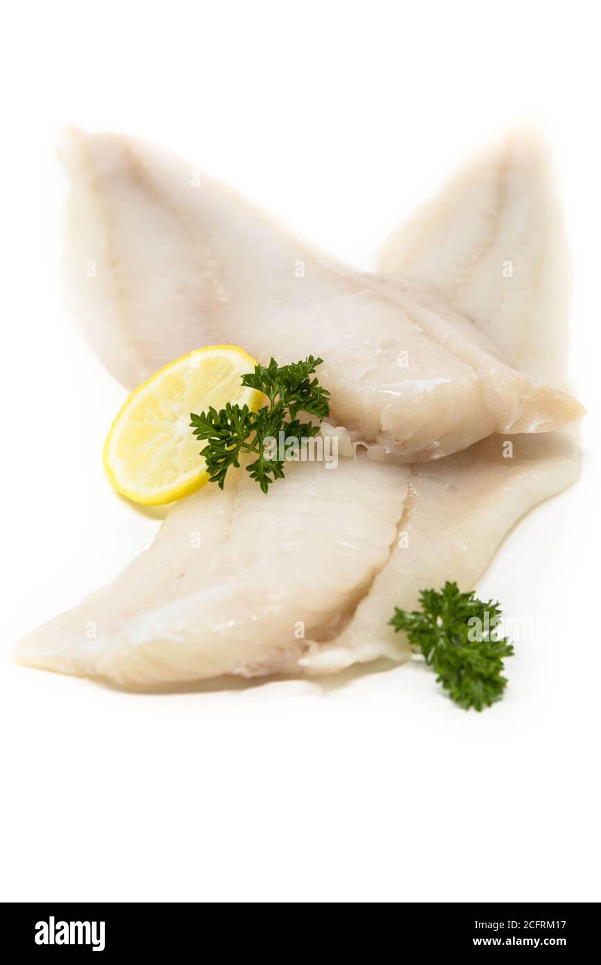 Boneless raw fish fillet isolated on white background Stock Photo - Alamy