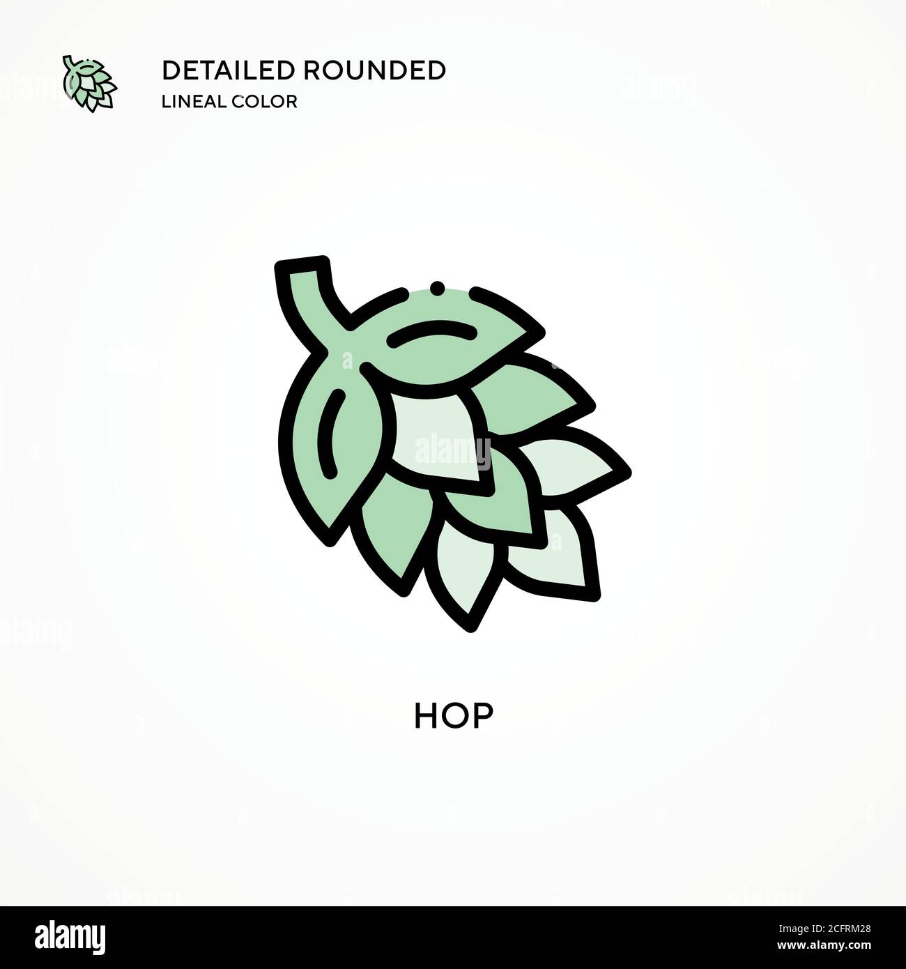 Hop vector icon. Modern vector illustration concepts. Easy to edit and ...