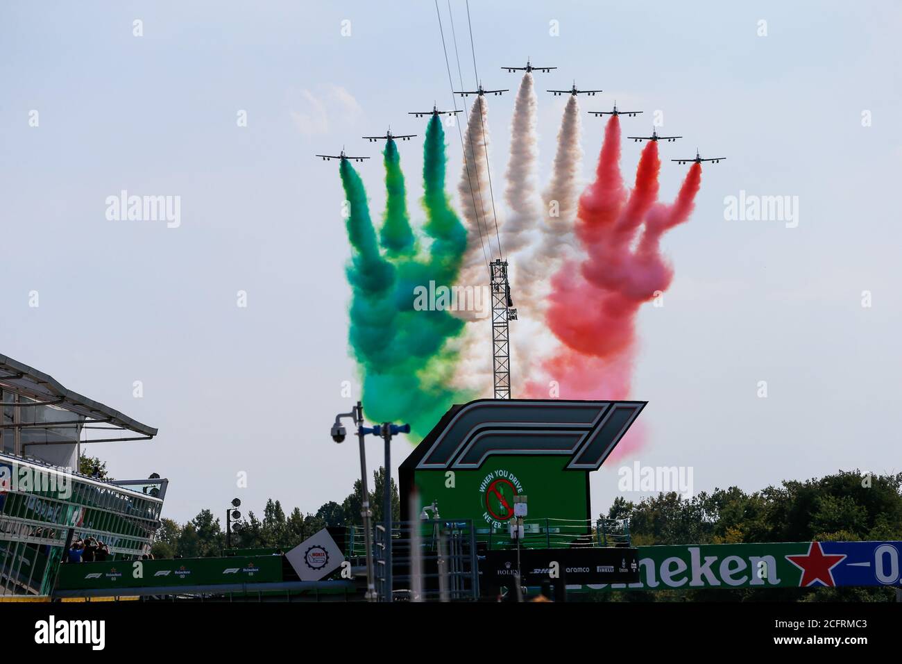 Airplane show during the Formula 1 Gran Premio Heineken D'italia 2020 ...