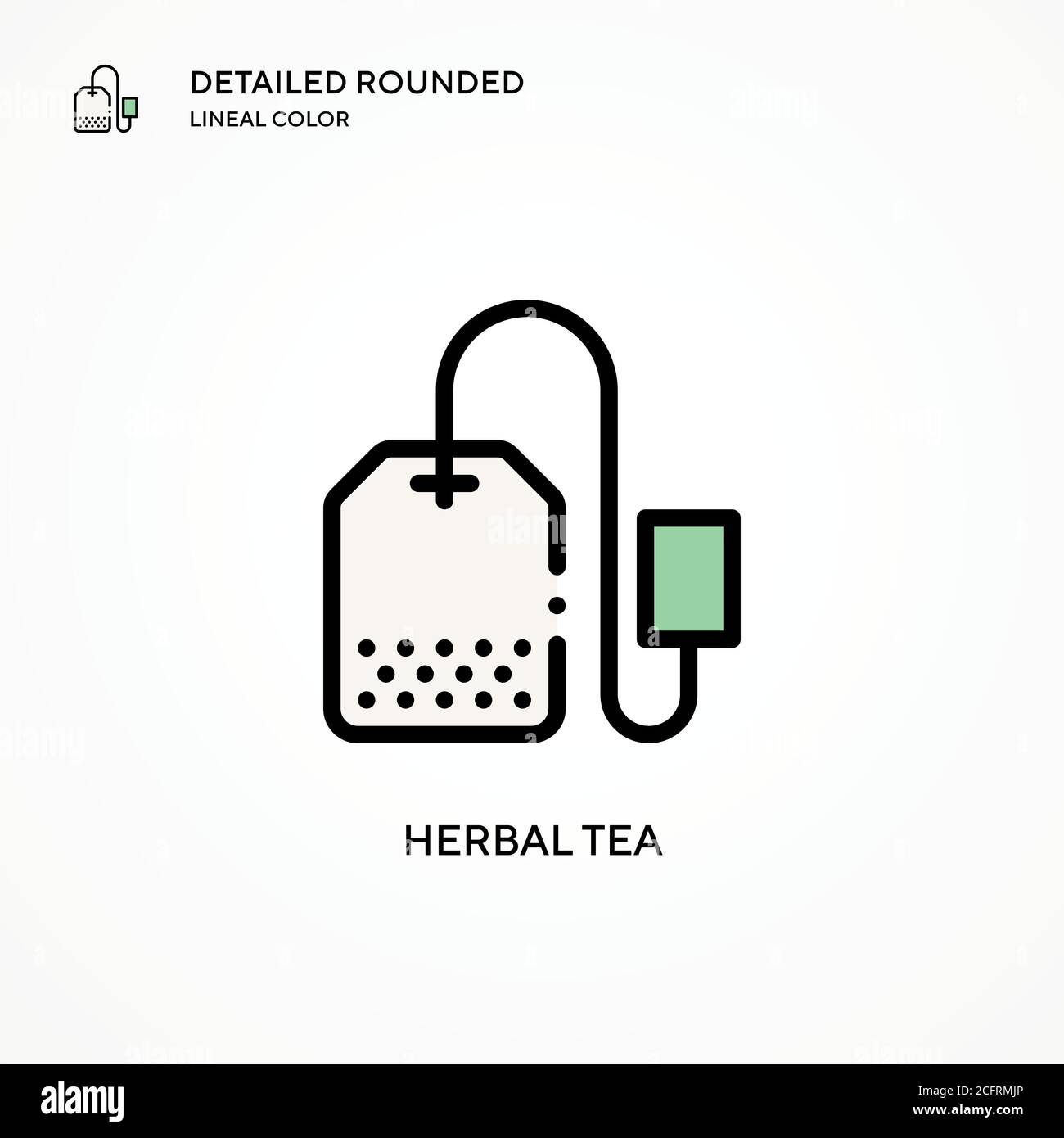 Herbal tea vector icon. Modern vector illustration concepts. Easy to ...