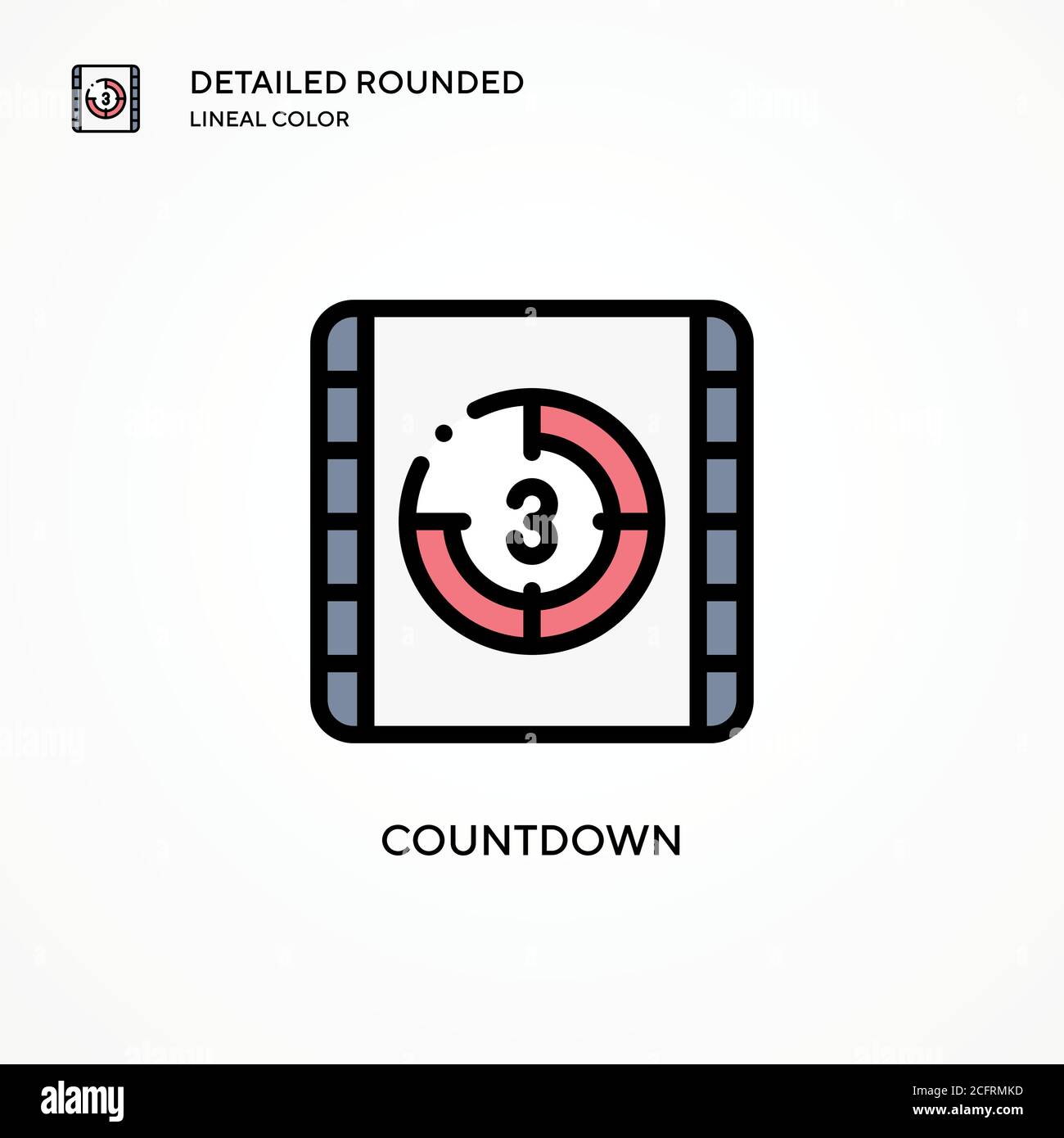 Countdown vector icon. Modern vector illustration concepts. Easy to ...
