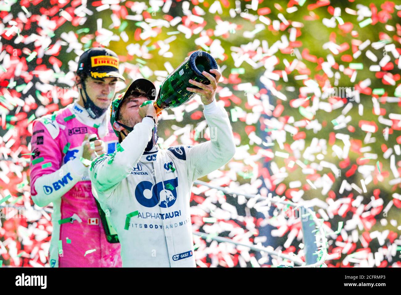 Pierre gasly monza podium hi-res stock photography and images - Alamy