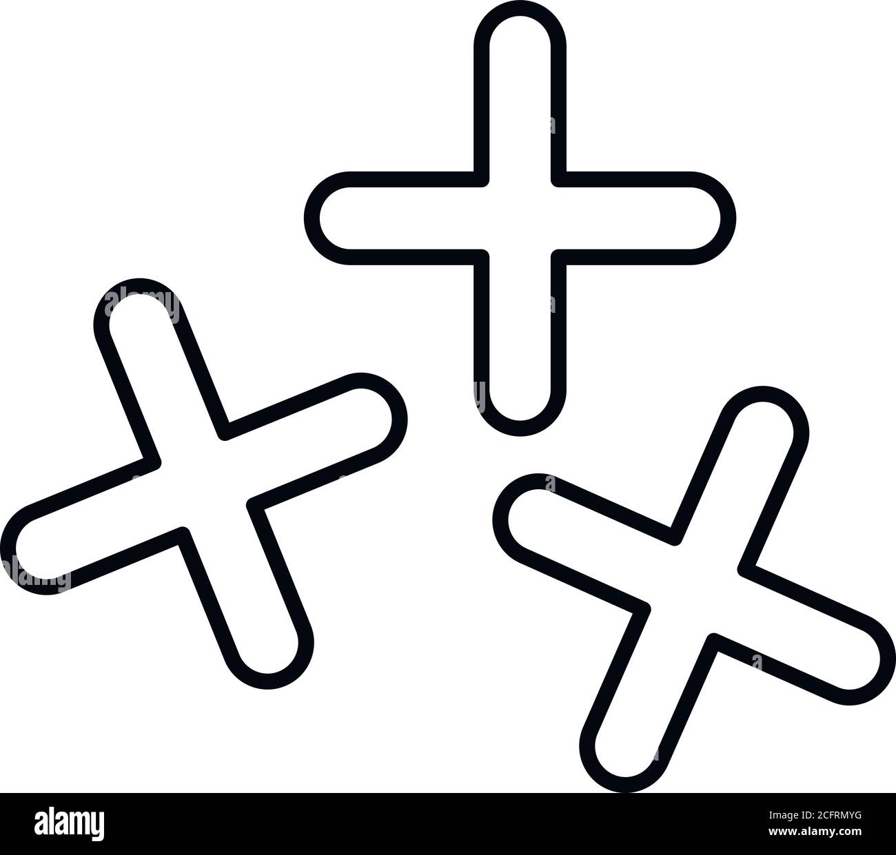 Tiler cross tool icon. Outline tiler cross tool vector icon for web ...