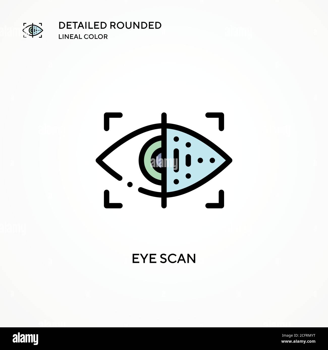 Futuristic eye scan woman Stock Vector Images - Alamy