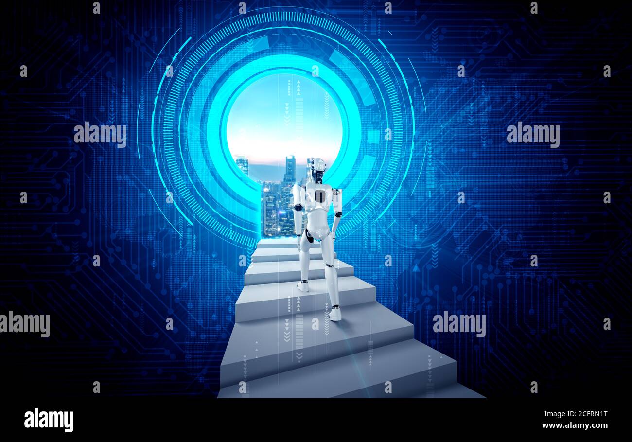 Walk man humanoid robot hi-res stock photography and images - Alamy