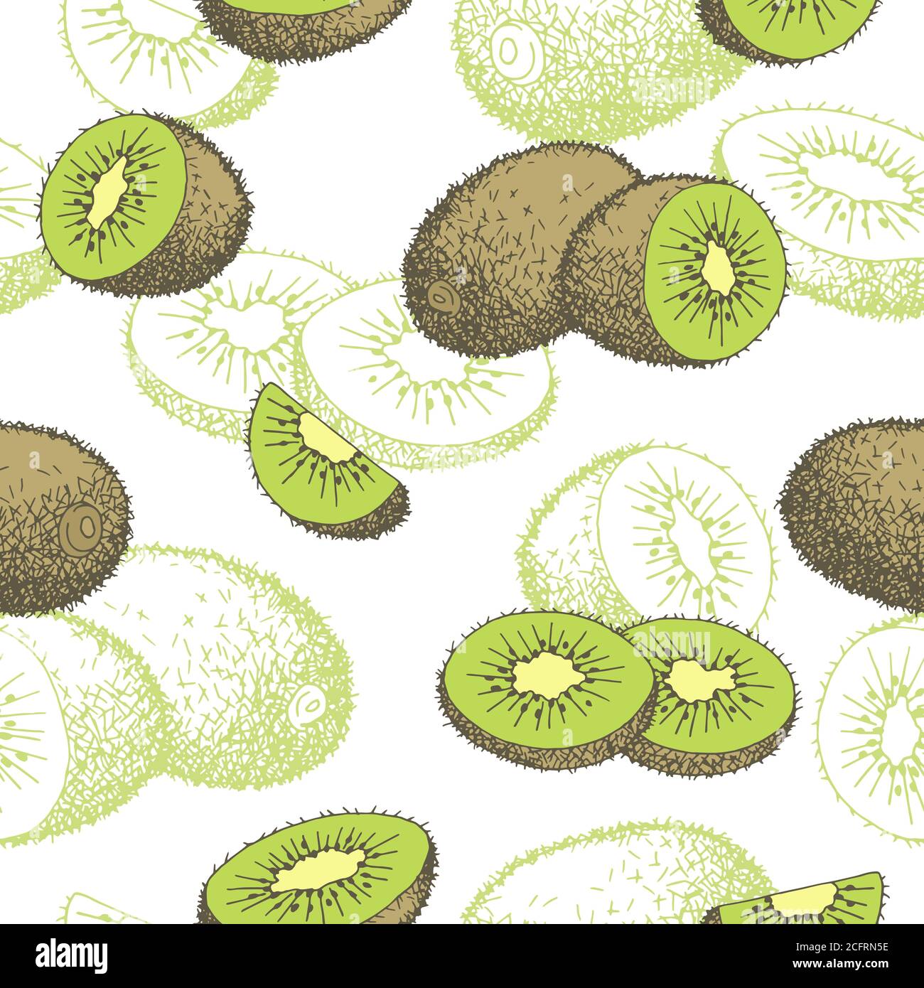 Kiwi fruit Stock Vector Images - Alamy