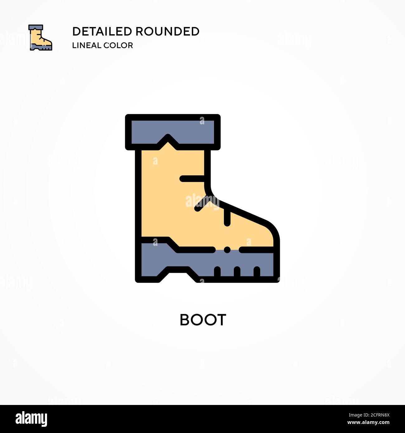 Boot vector icon. Modern vector illustration concepts. Easy to edit and ...