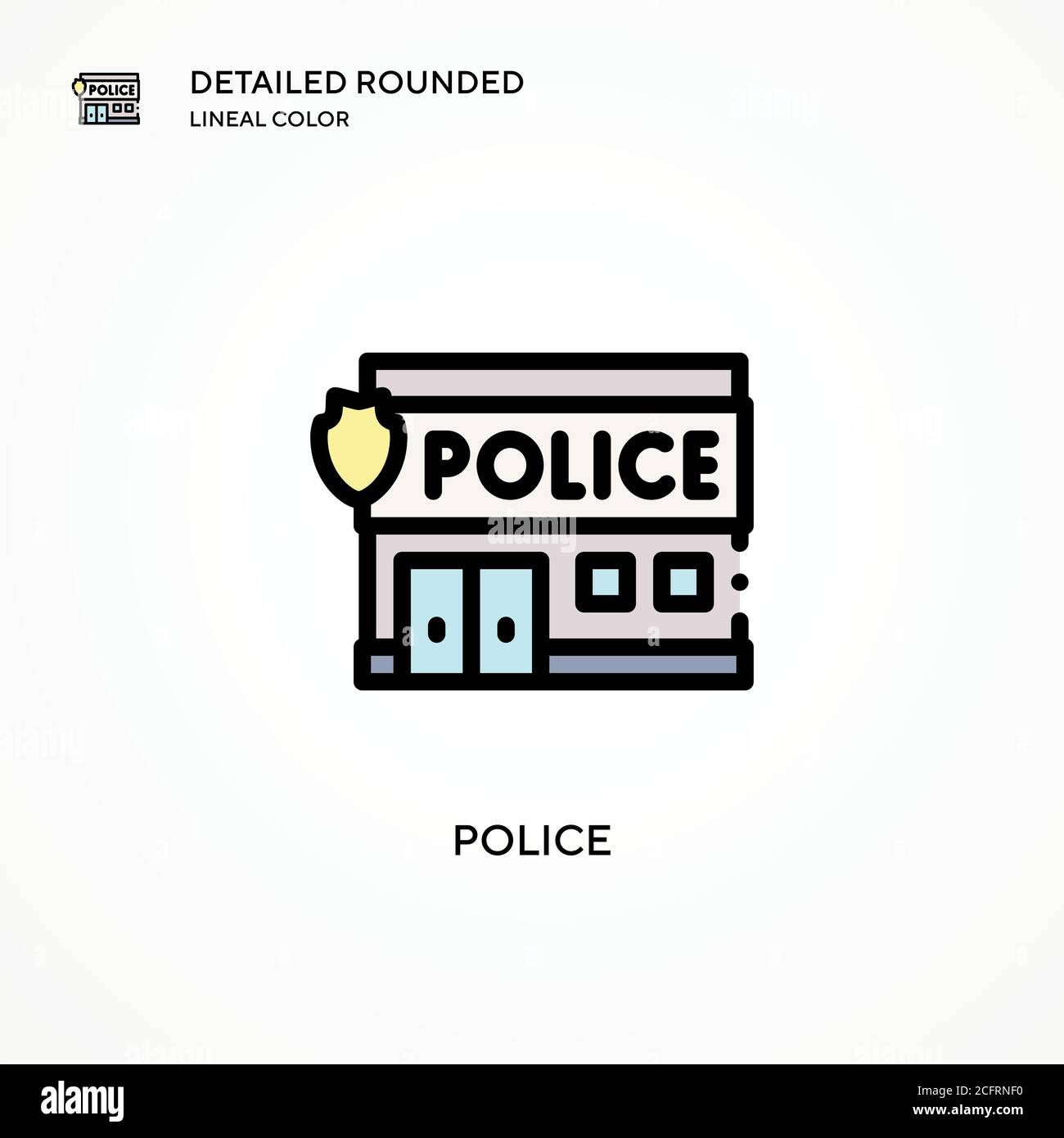 Police vector icon. Modern vector illustration concepts. Easy to edit ...