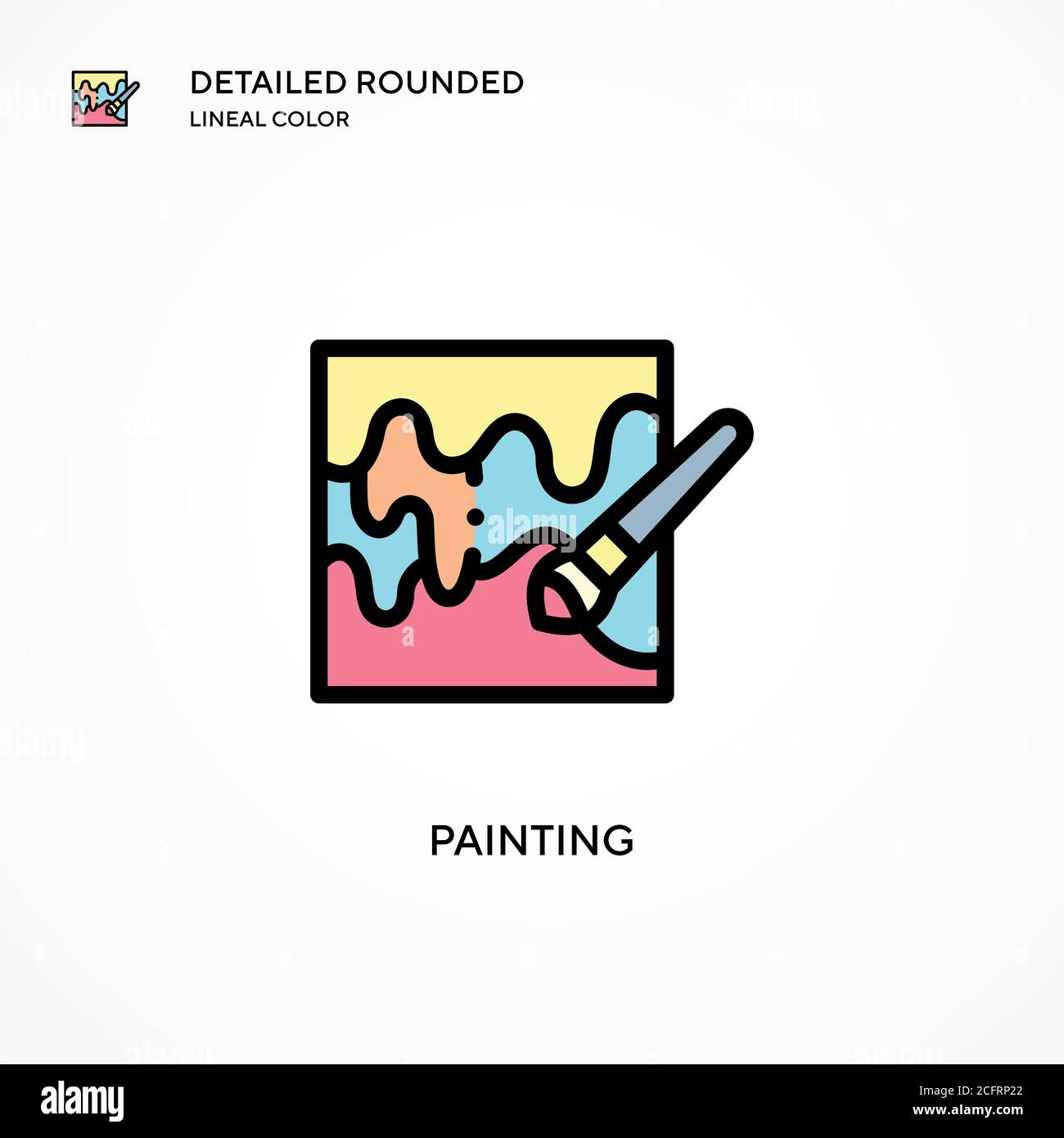 Painting vector icon. Modern vector illustration concepts. Easy to edit ...