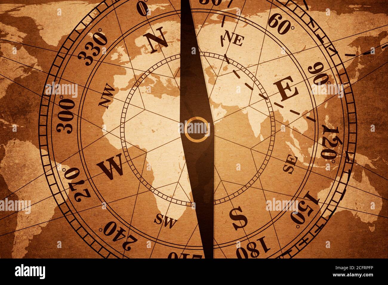 Vintage Compass Wallpaper