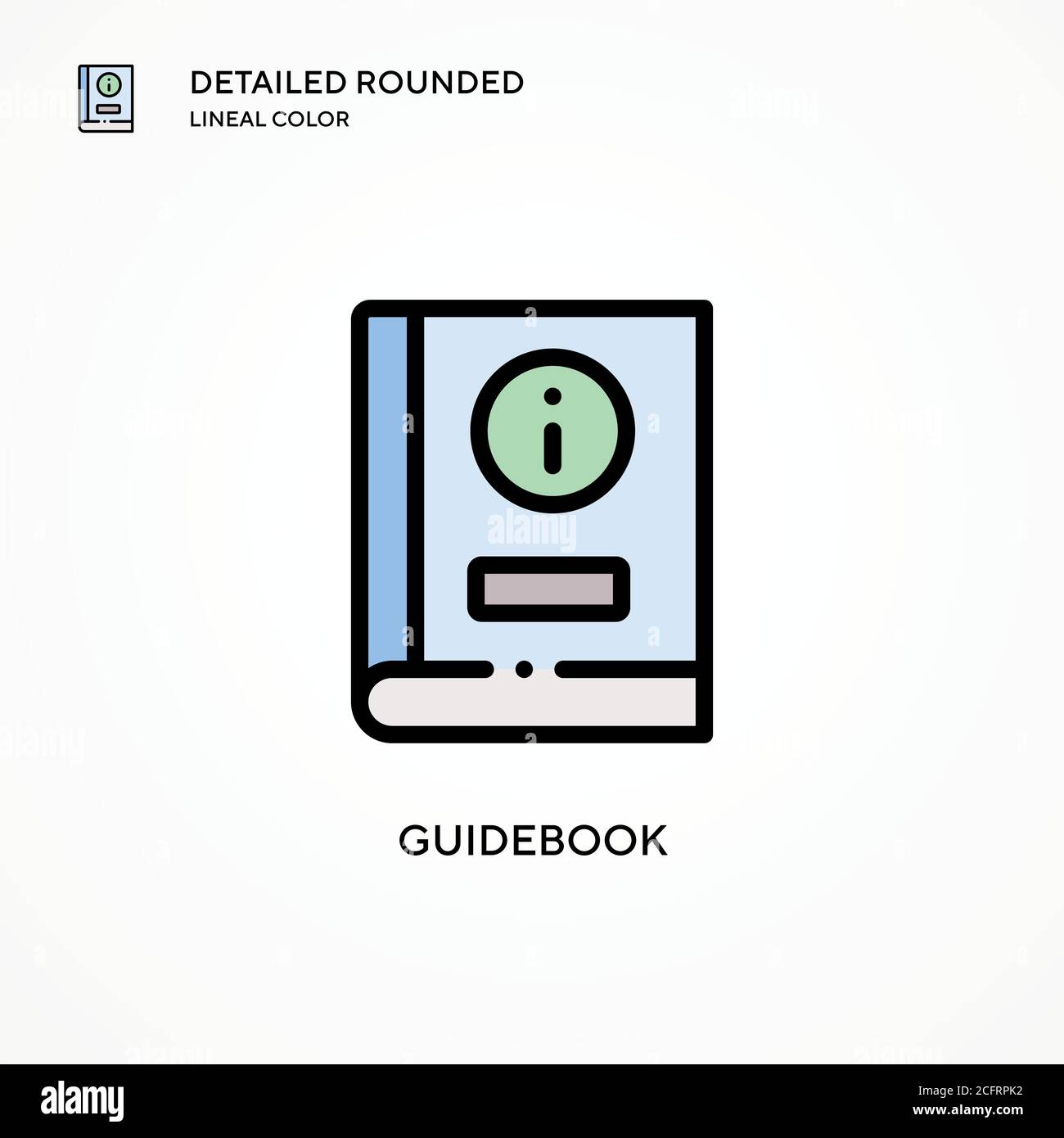 Guidebook vector icon. Modern vector illustration concepts. Easy to ...