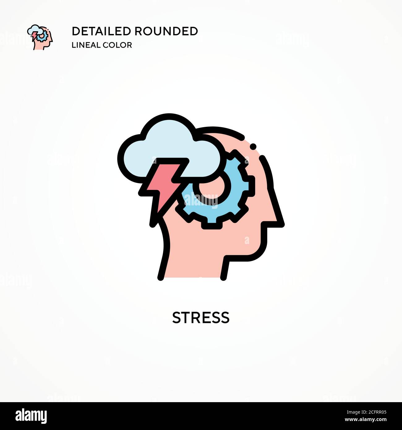 Stress vector icon. Modern vector illustration concepts. Easy to edit ...