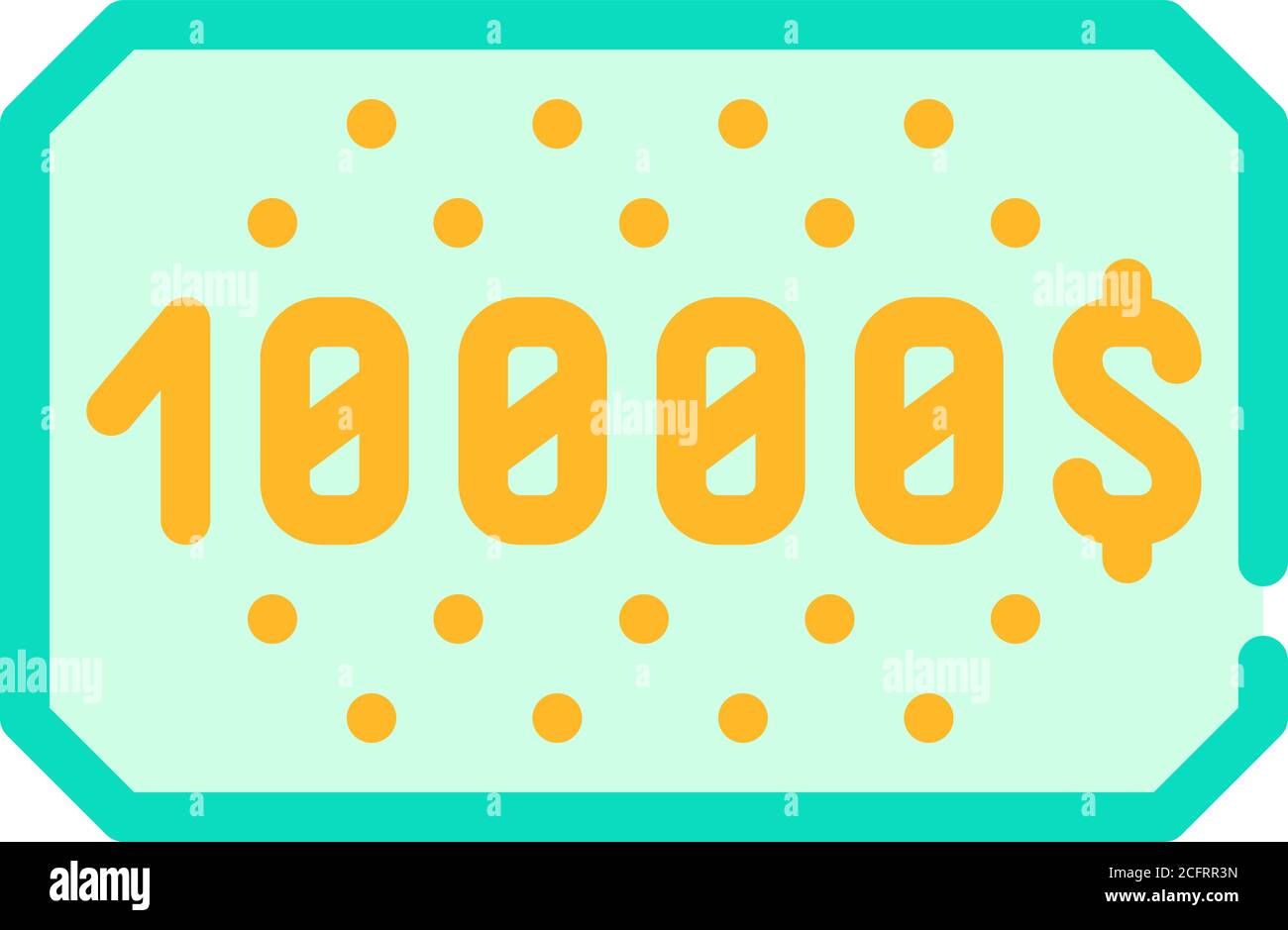 money winning card color icon vector illustration Stock Vector Image ...