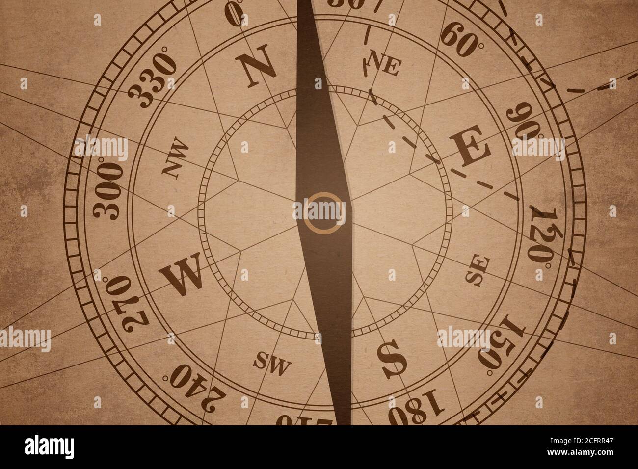 Vintage Travel Manuscript With Map and Compass Adventure Background ...