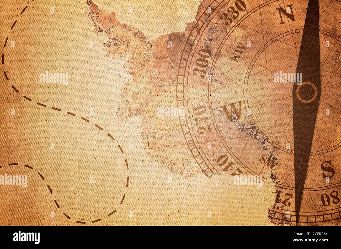 Vintage Travel Manuscript With Map and Compass Adventure Background,Map ...