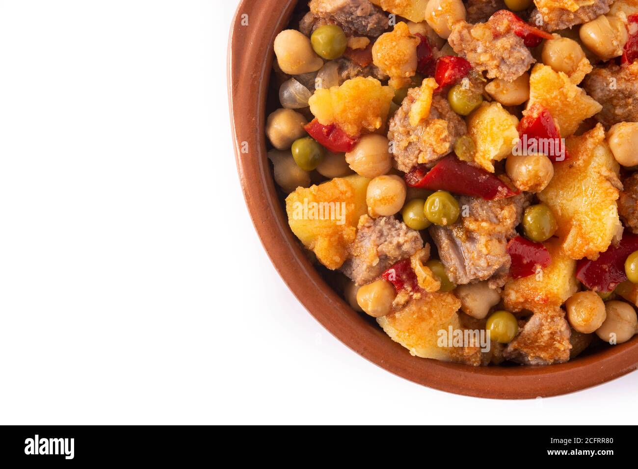 Ropa vieja food in bowl isolated on white background Stock Photo - Alamy