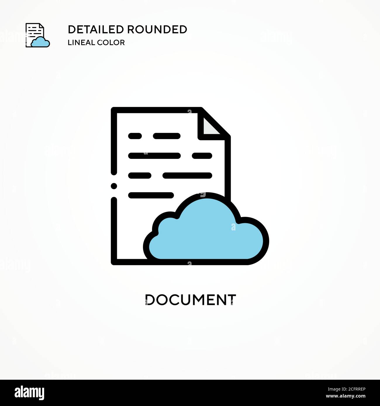 Document vector icon. Modern vector illustration concepts. Easy to edit ...