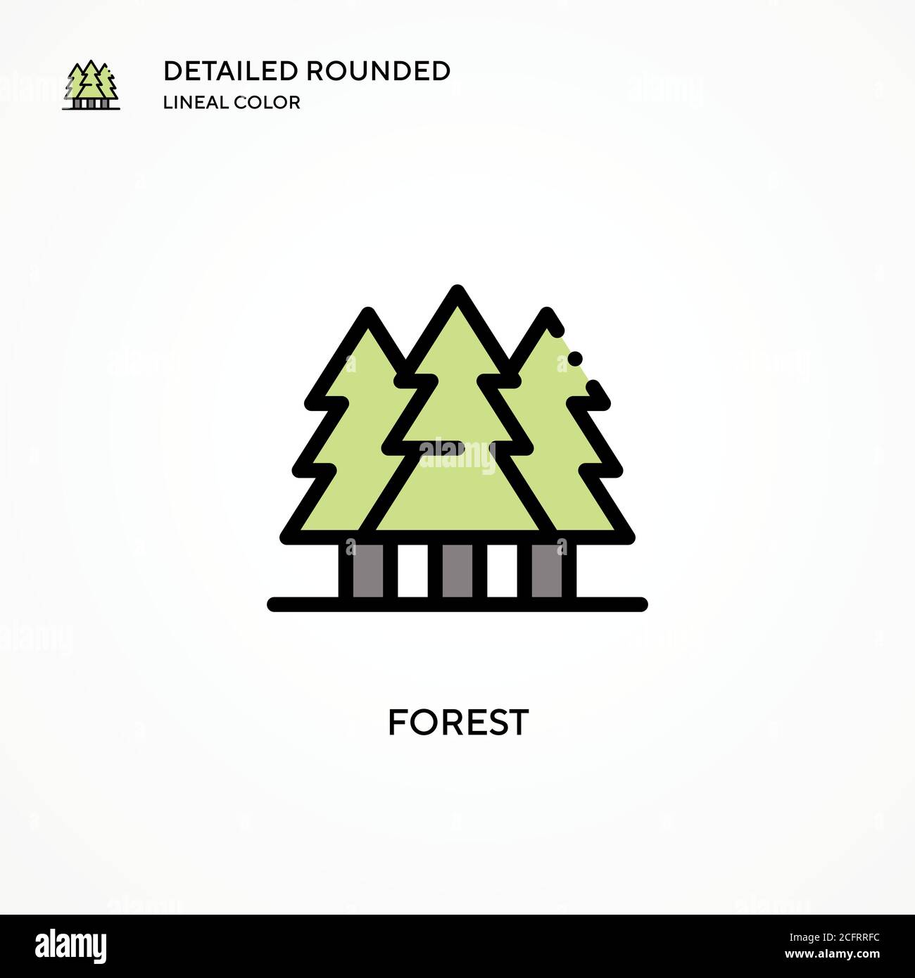 Forest vector icon. Modern vector illustration concepts. Easy to edit ...
