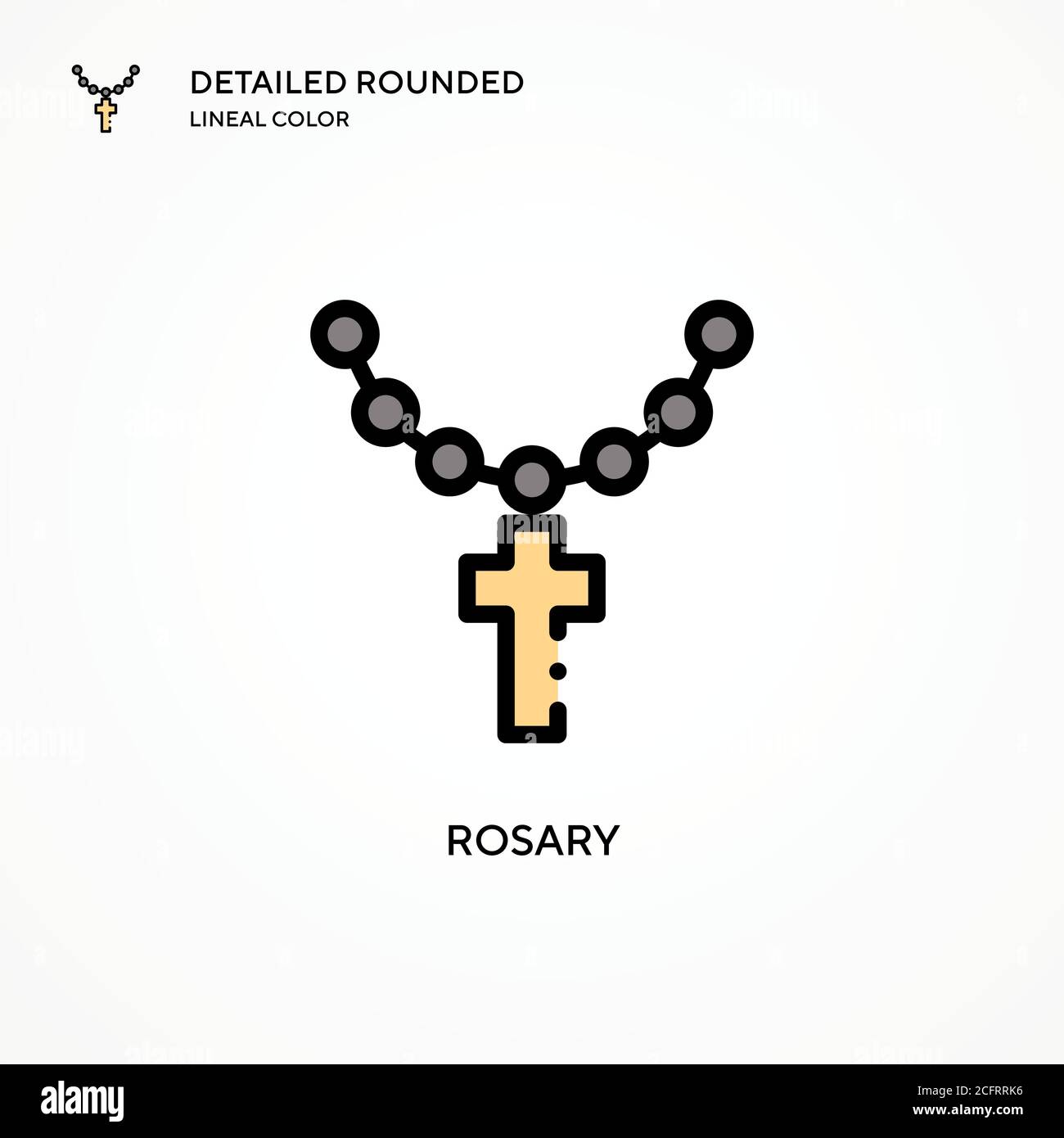 Lady prayer beads Stock Vector Images - Alamy