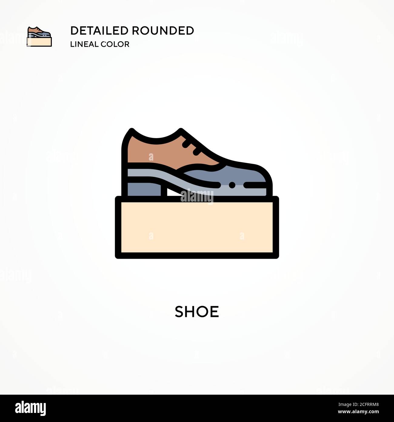 Shoe vector icon. Modern vector illustration concepts. Easy to edit and ...