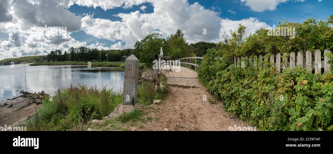 Border between Germany and Denmark near Skomagerhuset Stock Photo - Alamy