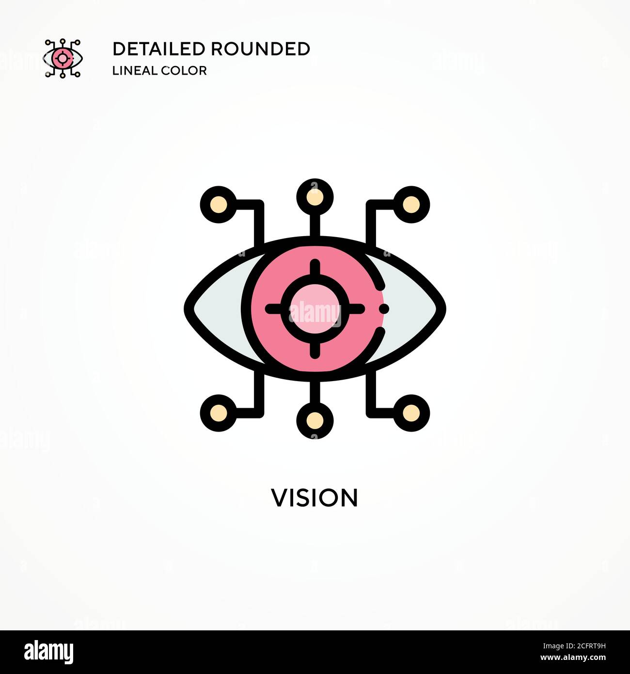 Vision vector icon. Modern vector illustration concepts. Easy to edit ...