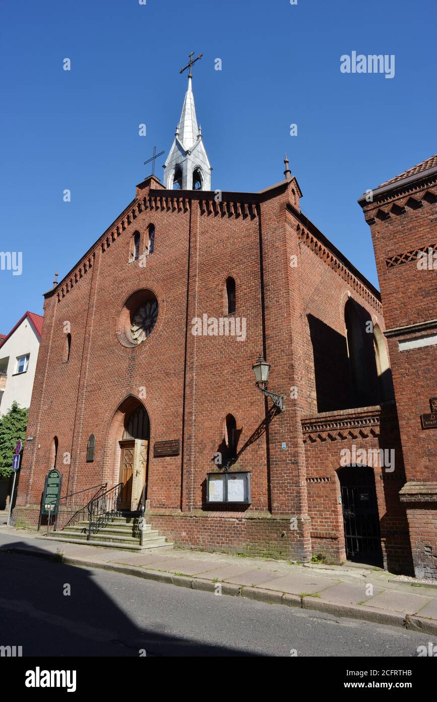 Kolobrzeg, Poland historical ancient protestant church in the old town ...