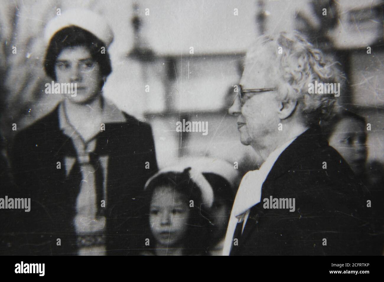 Fine 1970s vintage black and white photography of an older scout ...
