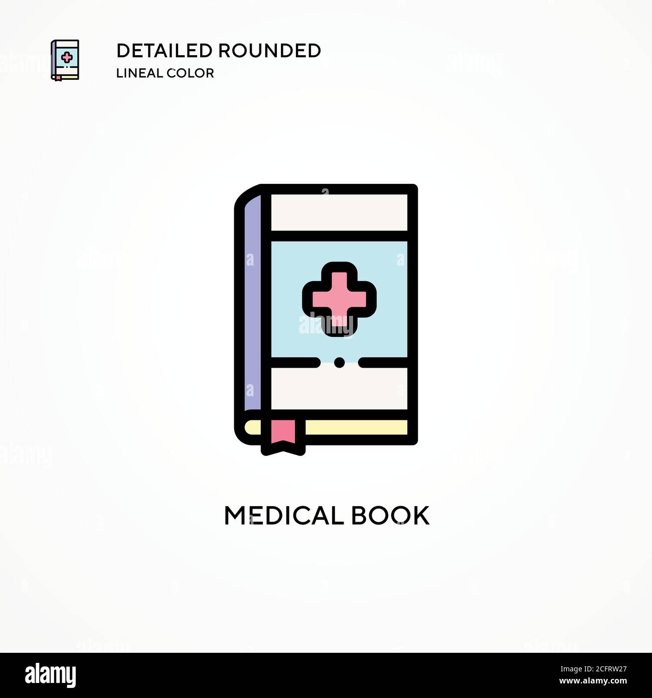Medical book vector icon. Modern vector illustration concepts. Easy to ...