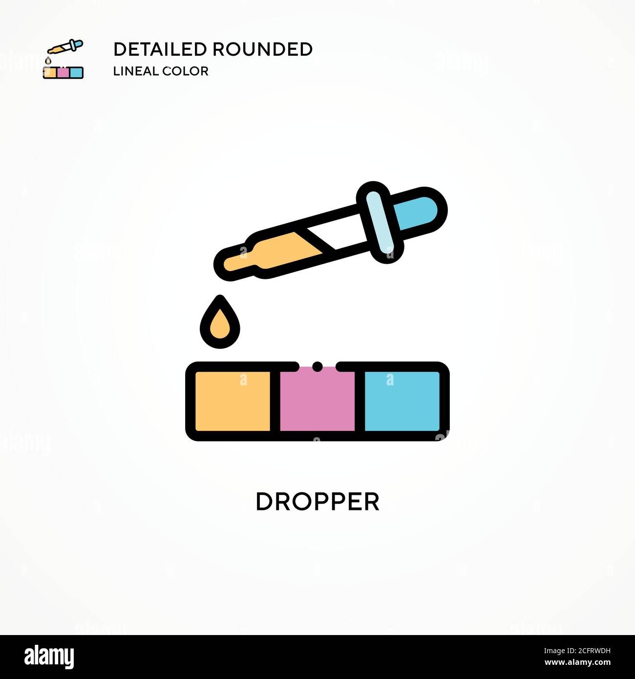 Dropper vector icon. Modern vector illustration concepts. Easy to edit ...
