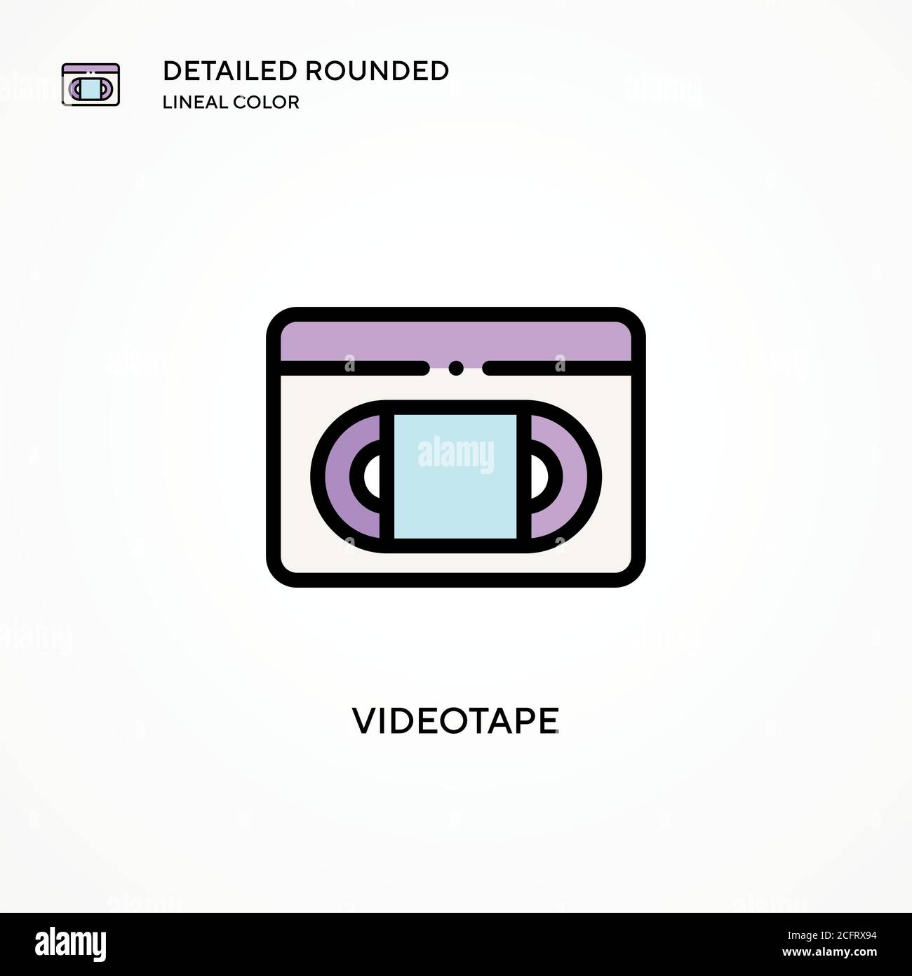 Videotape vector icon. Modern vector illustration concepts. Easy to ...